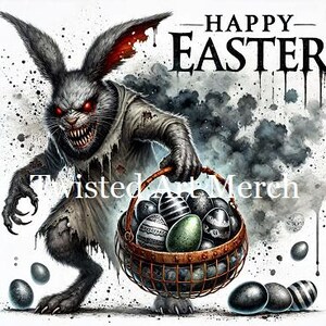 Evil Easter Bunny Clipart - 10 Evil Easter Bunny Jpgs - Dark Art - 3000 ...