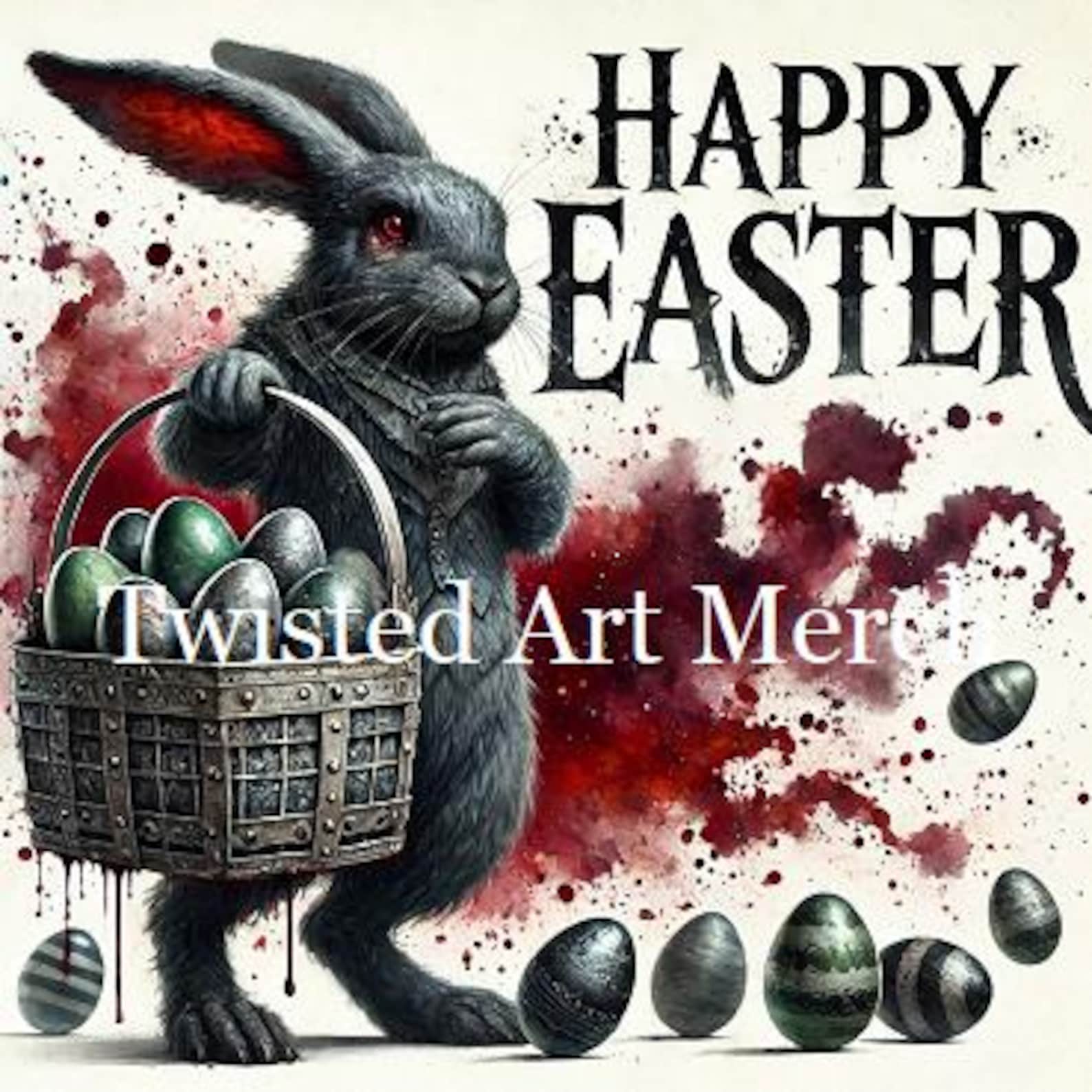 Evil Easter Bunny Clipart - 10 Evil Easter Bunny Jpgs - Dark Art - 3000 ...