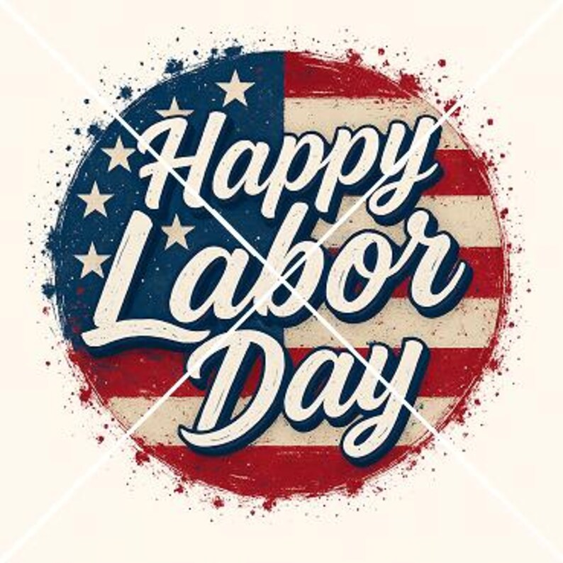 Labor Day Clipart: Downloadable JPG Images for Cardmaking (3000x3000px ...