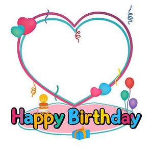 Happy Birthday Clipart: Cake, Balloons, Banners (downloadable Jpgs) - Etsy