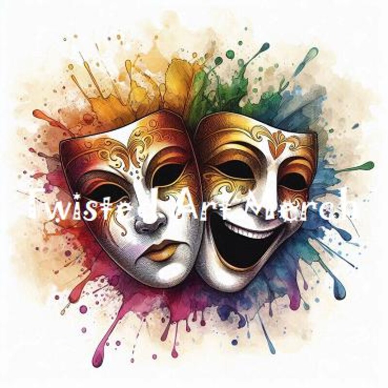 Comedy Mask - Etsy