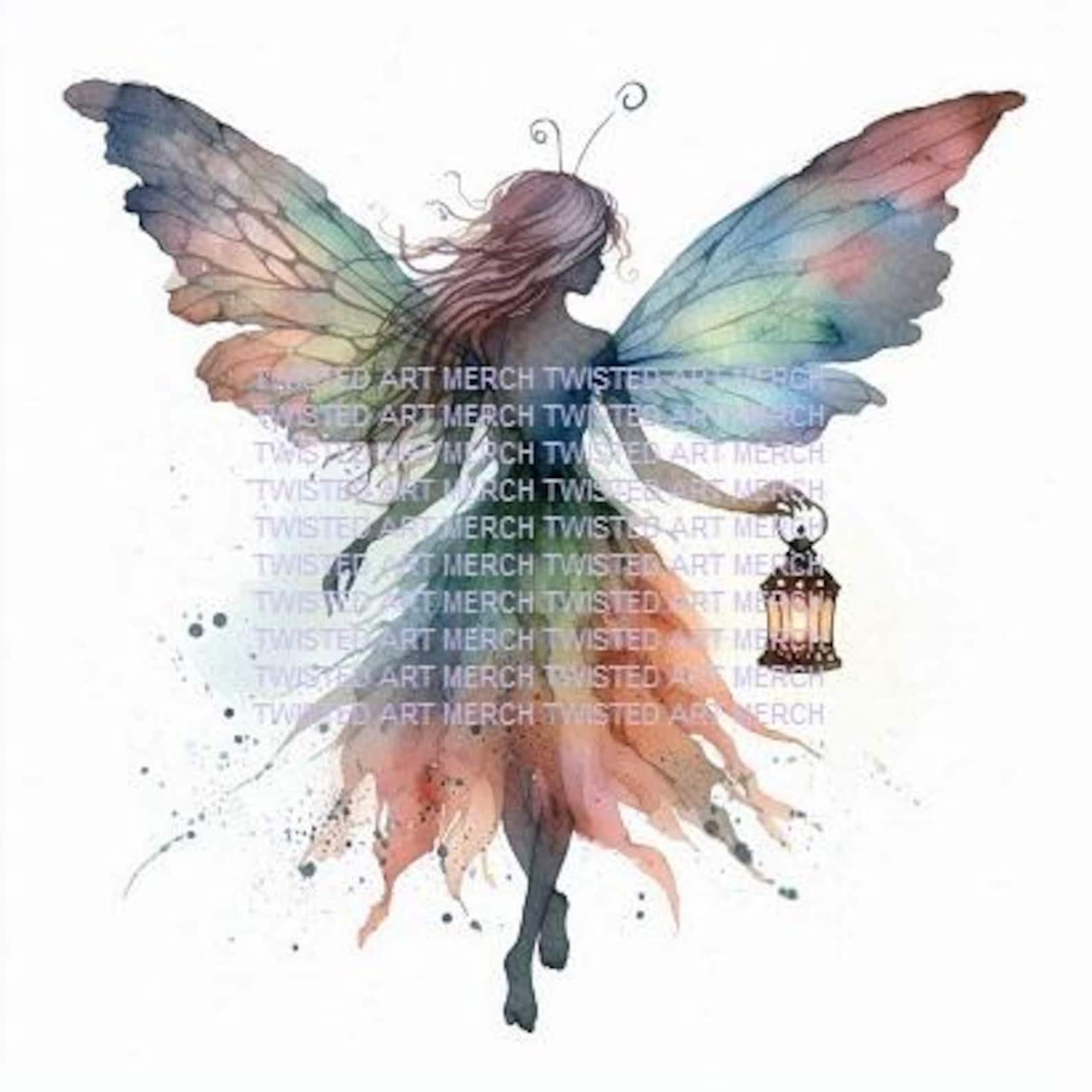 Enchanting Watercolor Fairy Art Set - 25 Magical Fairy Illustrations ...