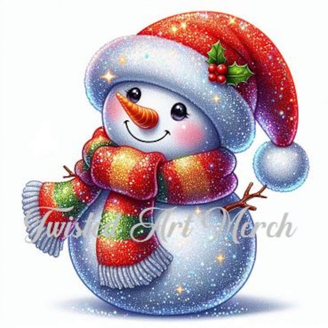 Cute Snowmen Clipart JPGS- 12 Seasonal JPG Downloads - 3000 X 3000px ...