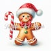 Gingerbread Men Christmas Clipart: Scrapbooking & Cardmaking (digital ...