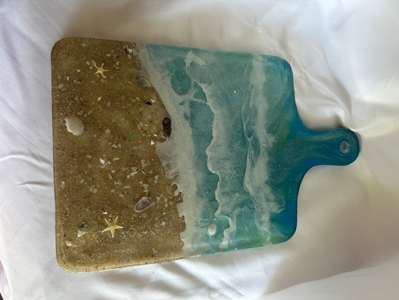 Beach Scene Resin Cutting Board - Etsy