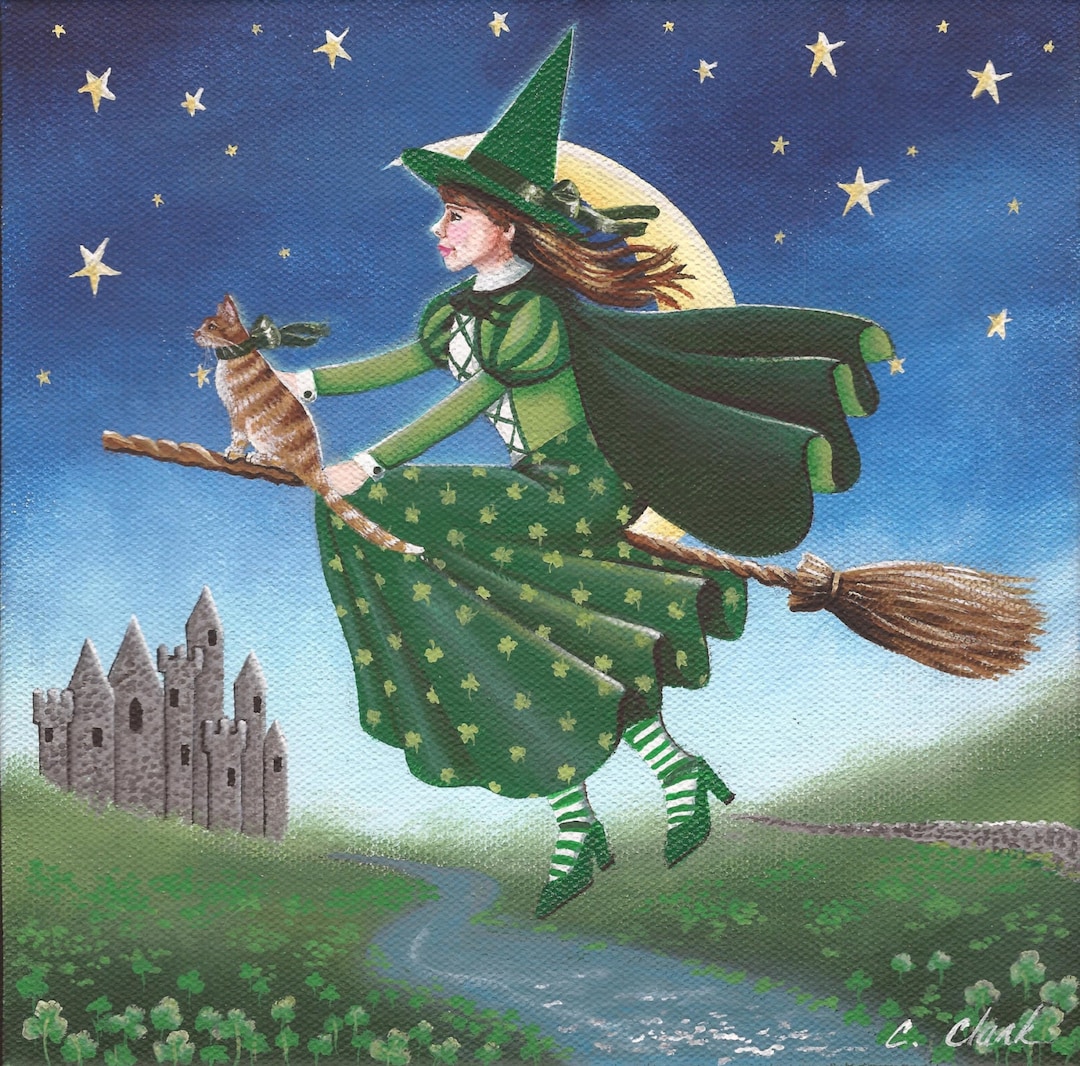 Celtic Magic - 8 X 8 Print of Original Acrylic Painting by Carolee ...