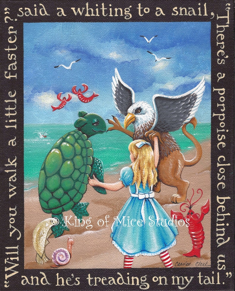 The Lobster Quadrille Alice in Wonderland 8 X 10 Print of | Etsy