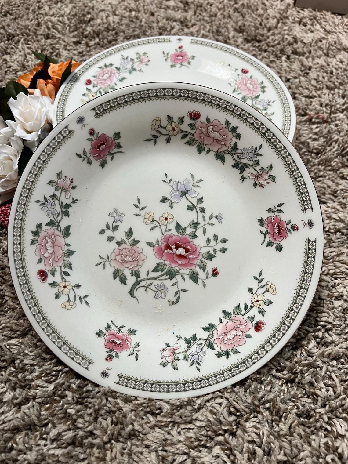 Vintage Trisa Fine Porcelain 1560 Salad/dessert Plates- Set of 7 (seven ...