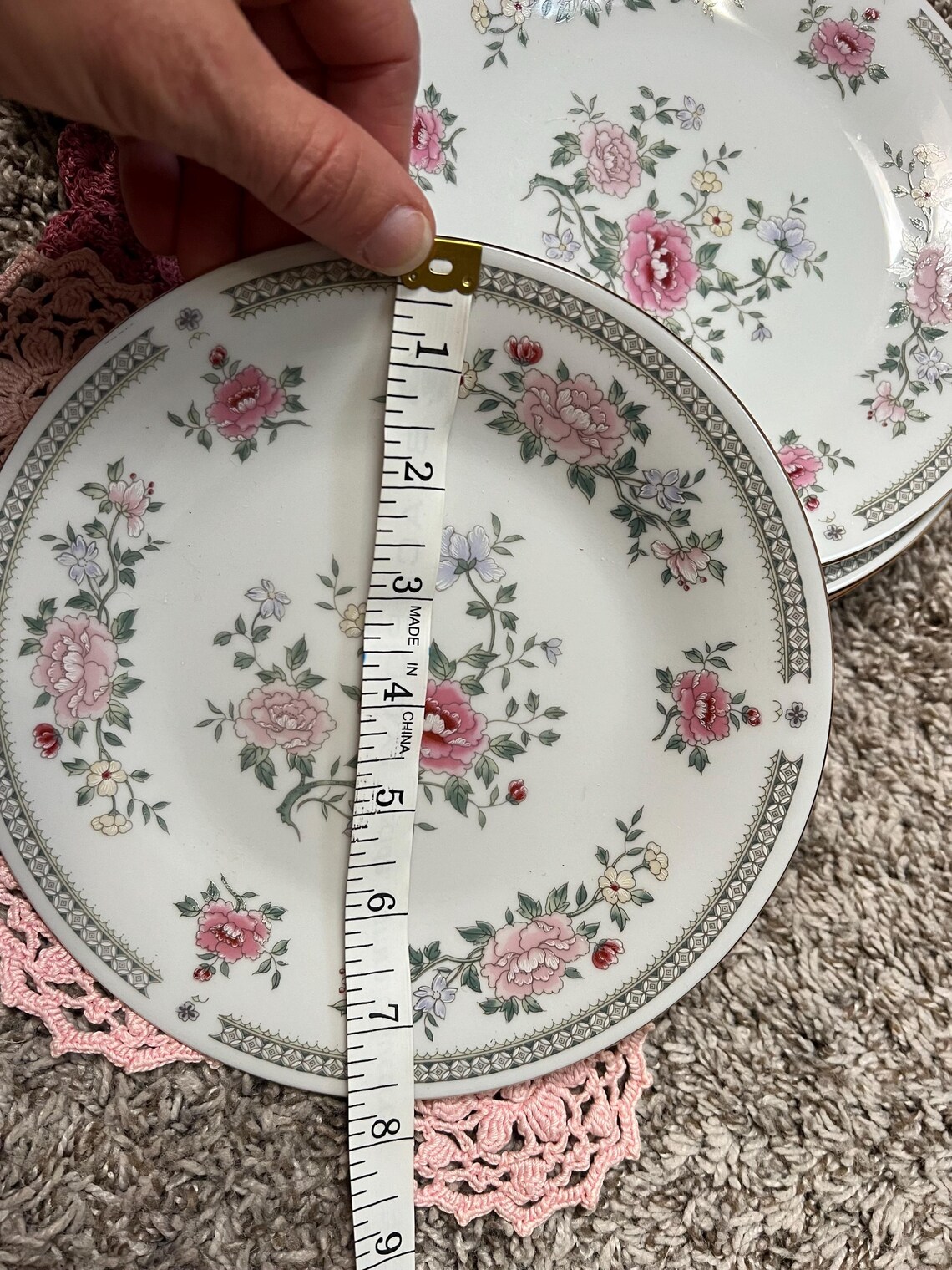 Vintage Trisa Fine Porcelain 1560 Salad/dessert Plates- Set of 7 (seven ...