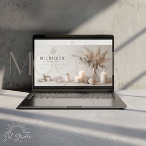 12 Minimalistic Stone Laptop Mockup Bundle | MacBook Pro Screen Mock ...