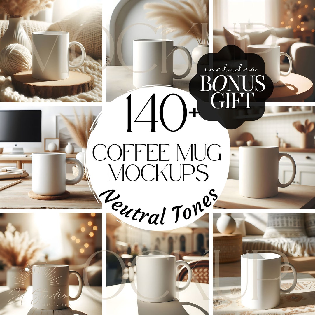 140+ Coffee Cup Mockup Bundle | Neutral Tea Cup Photo Mug Mockup ...