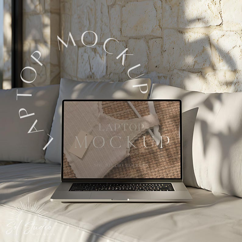 Laptop Mockup Villa MacBook Pro Screen Mock Ups, Social Media Cover ...