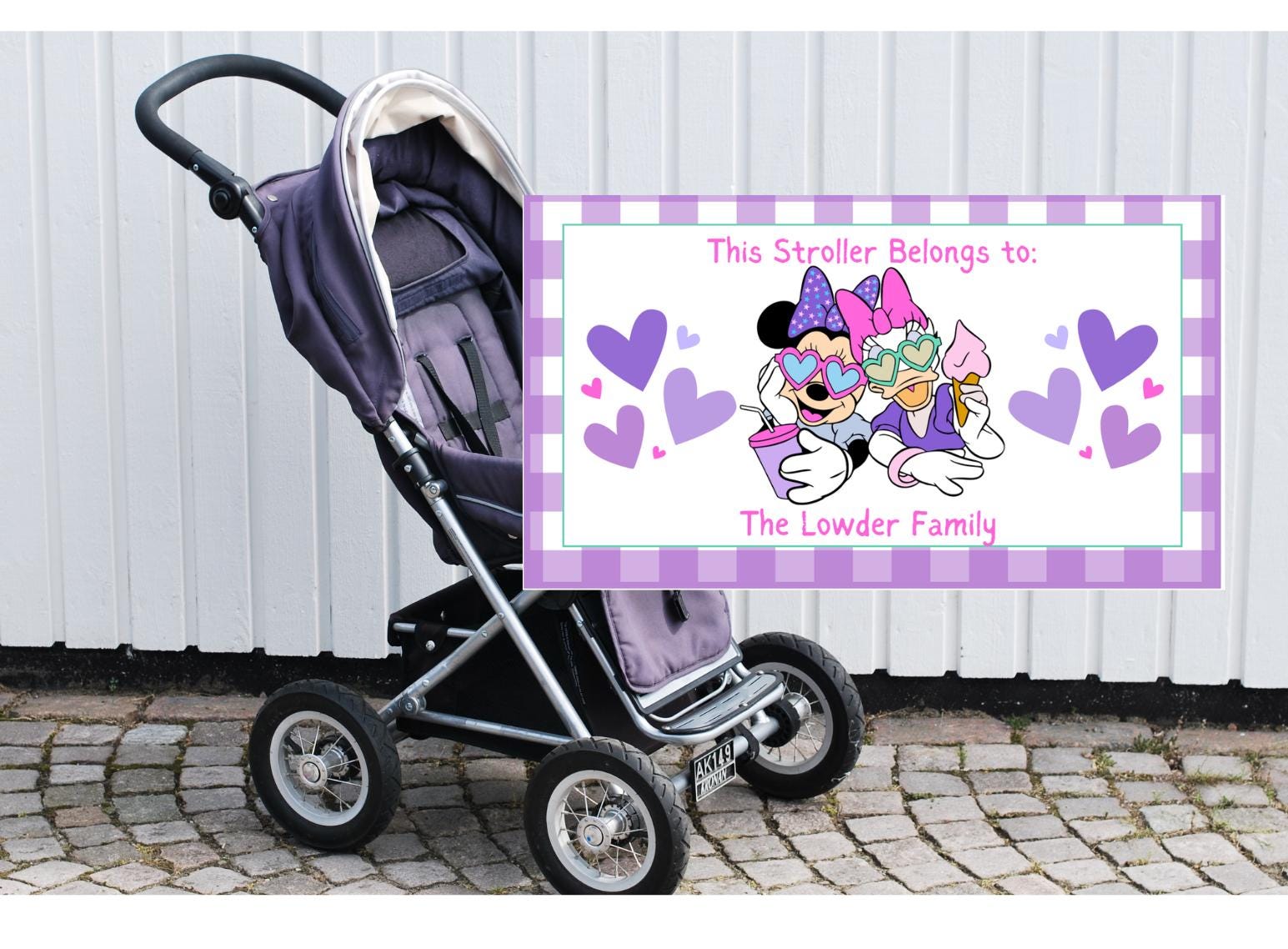 PRINTABLE Stroller Tag, Digital Download, Stroller Sign Download ...