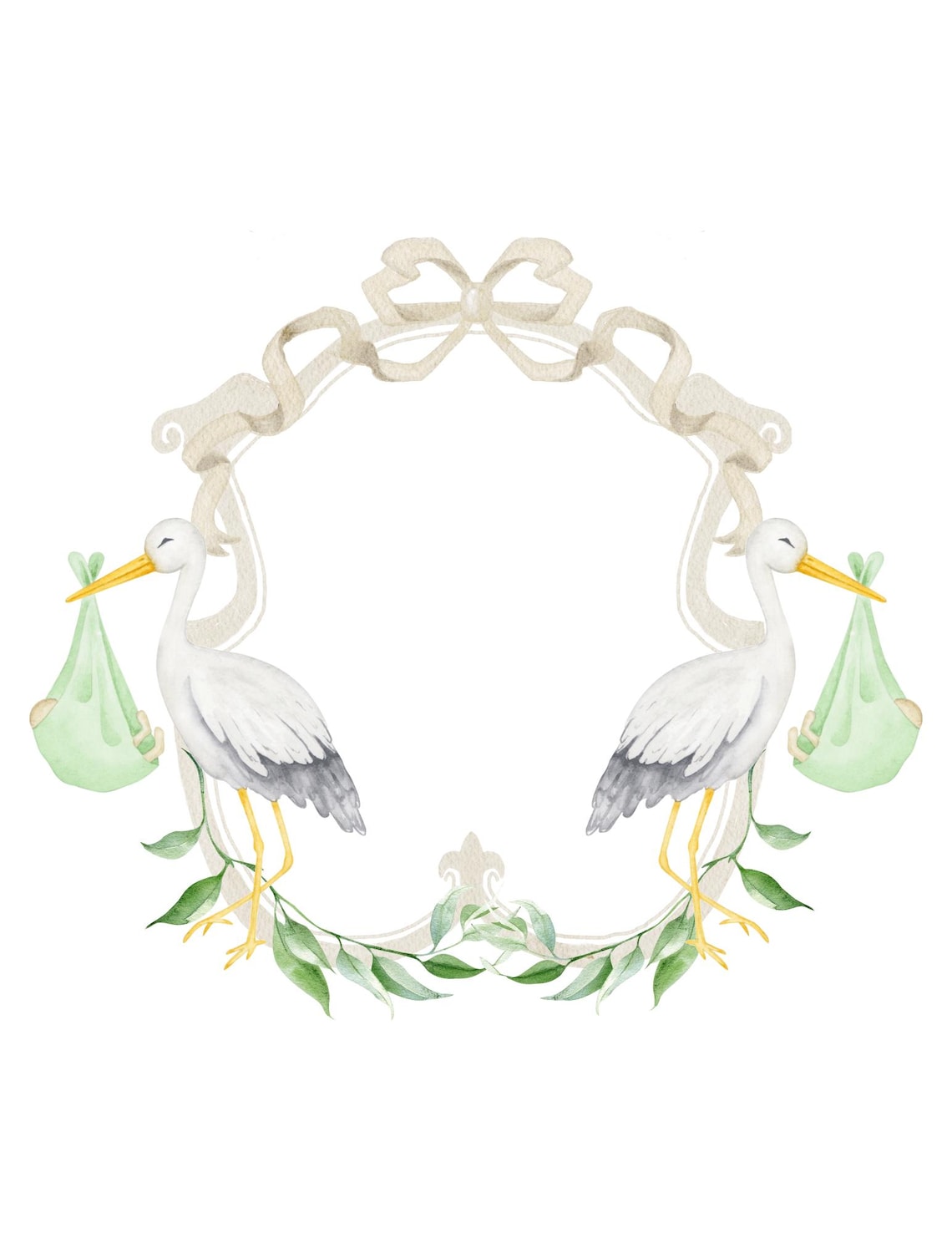 Family Crest - Baby Crest Baby Boy Crest Regency Digital Watercolor ...