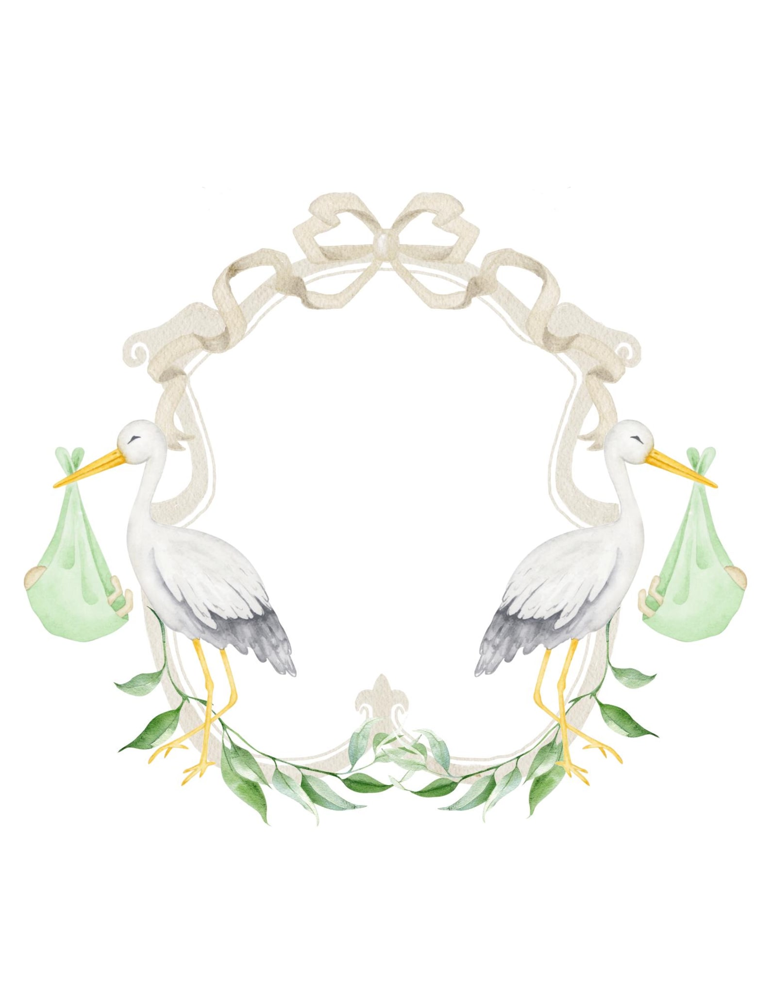 Family Crest - Baby Crest Baby Boy Crest Regency Digital Watercolor ...