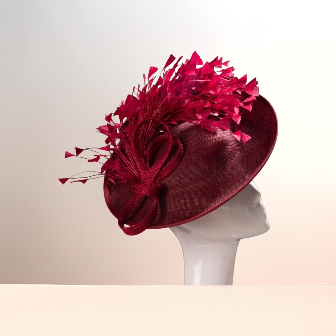 Sinary Feather Fascinator Hattea Party Hat Church Kentucky Derby Hat - Etsy