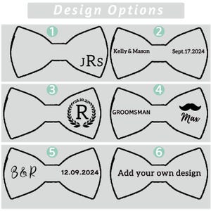 Personalized Wooden Bow Tie – Custom Monogram Groomsmen Gift - Etsy