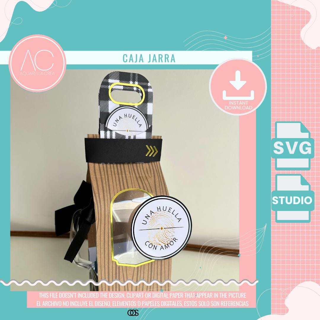 Father's Day Beer Jar Gift Box Template, SVG STUDIO Files (digital ...