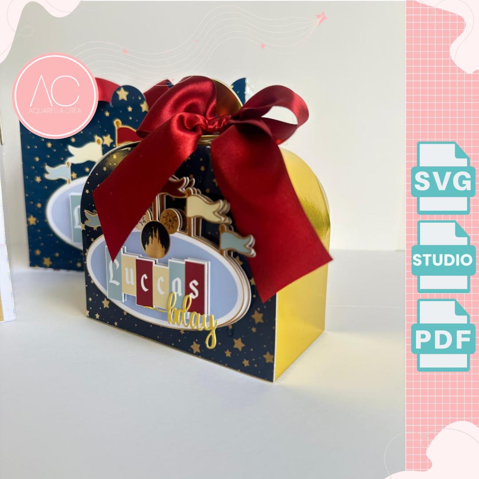 DIY Party Goody Bags| Templates | Cricut & Silhouette SVG (digital ...