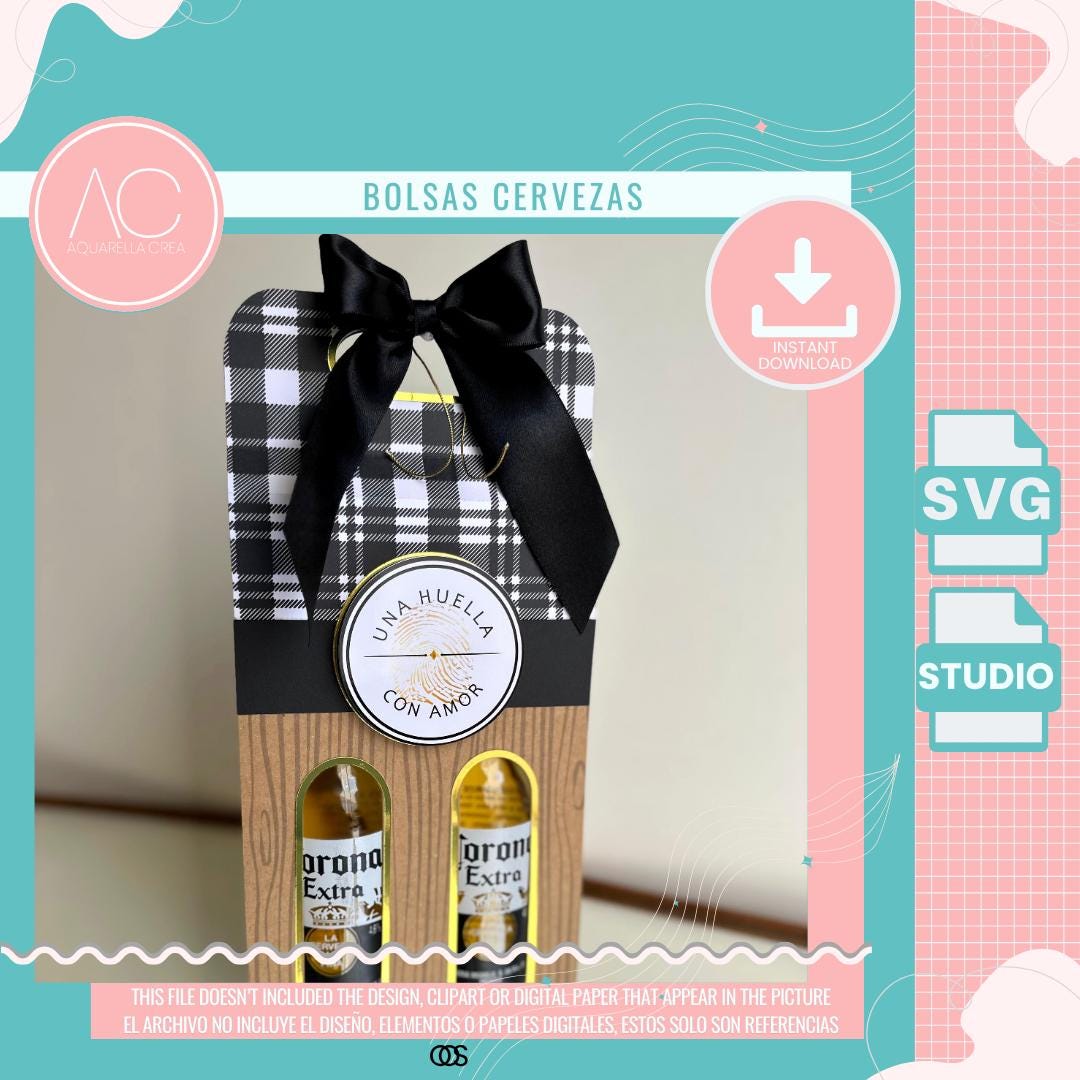 Father's Day Beer Gift Box Template, SVG STUDIO Files (digital Download ...