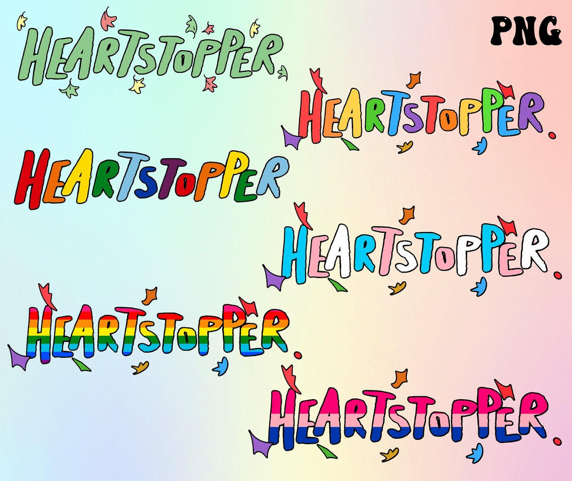 Heartstopper Png Heartstopper Logo Png Heartstopper Gay Flag | Etsy ...