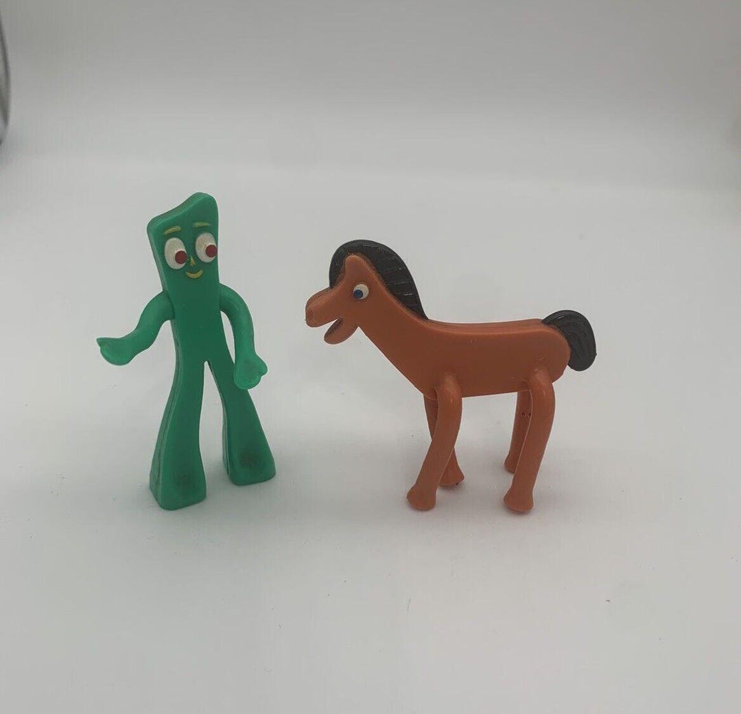 Vintage Prema Gumby and Pokey Action Figures Bendable Toy Figures (J236 ...