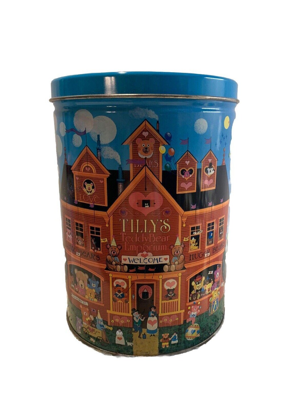 Vintage Tilly's Teddy Bear Emporium Tin, Roger Nannini, Sunrise ...