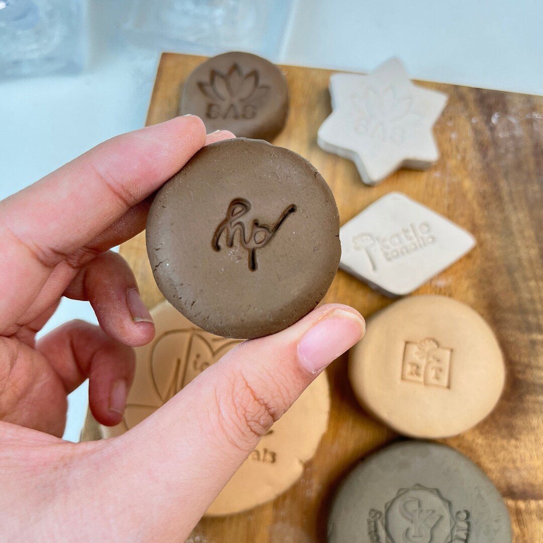 Clay Signature Custom, Custom Pottery Stamp, Ceramic Stamp Custom, Clay ...