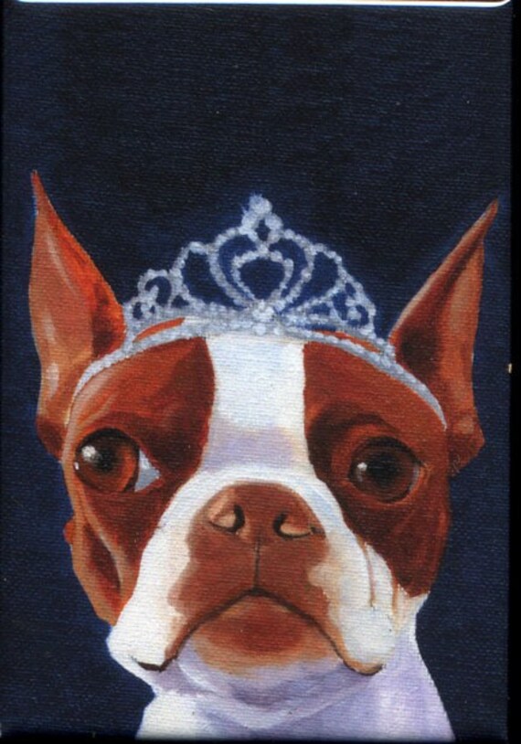 Boston Terrier Art Etsy