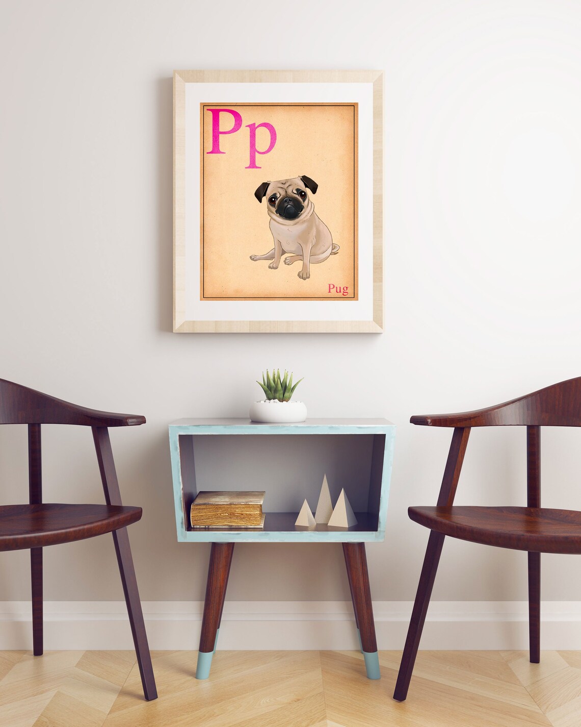 Pug Gift Pug Art Pug Print Pug Wall Decor Cute Pug Dog Art - Etsy