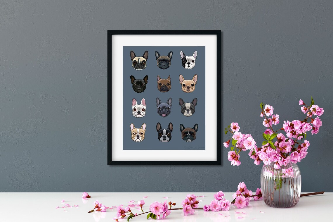 French Bulldog Gift French Bulldog Art Print From Original - Etsy