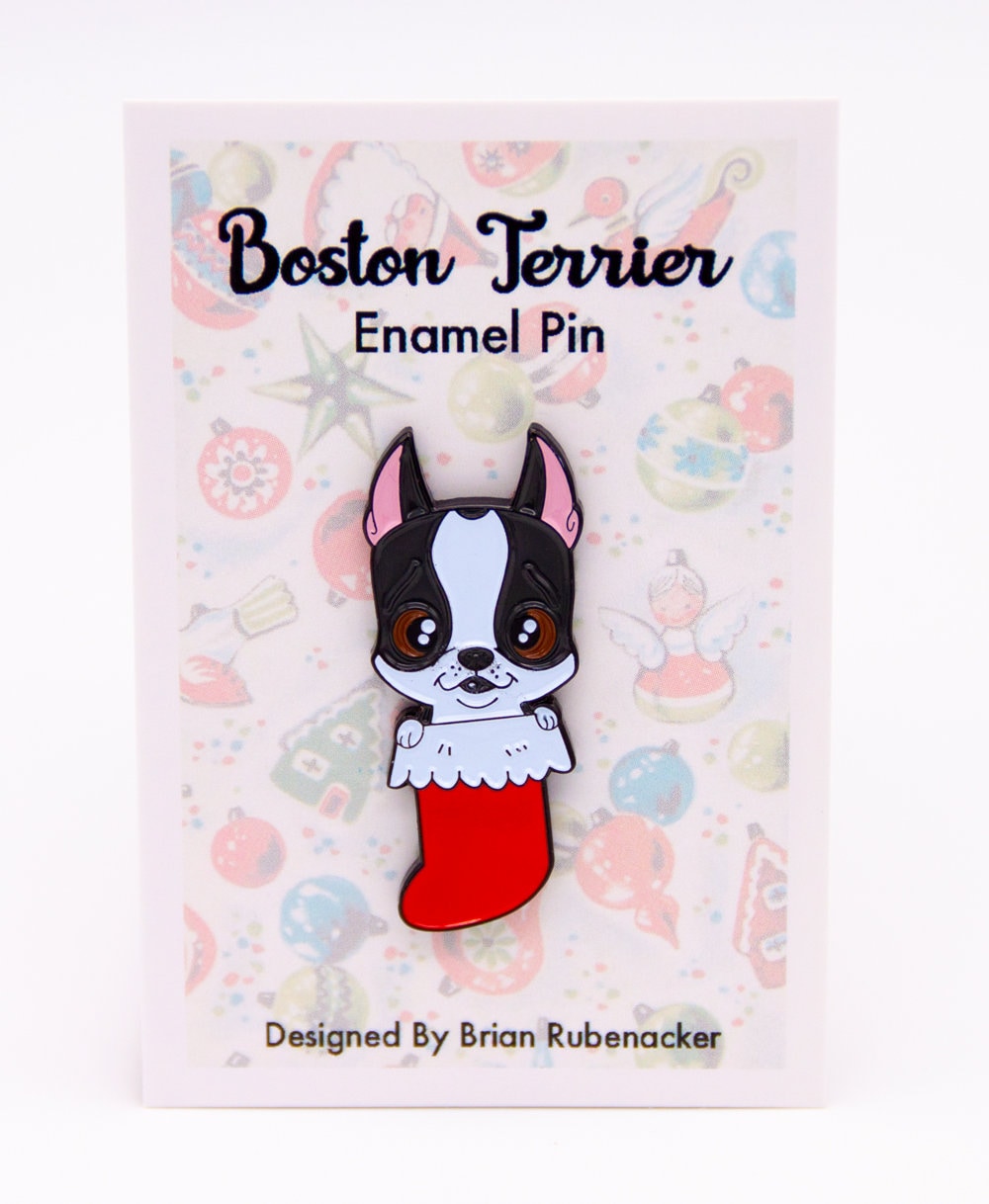 Boston Terrier Gift, Boston Terrier Pin, Boston Terrier Lapel Pin ...