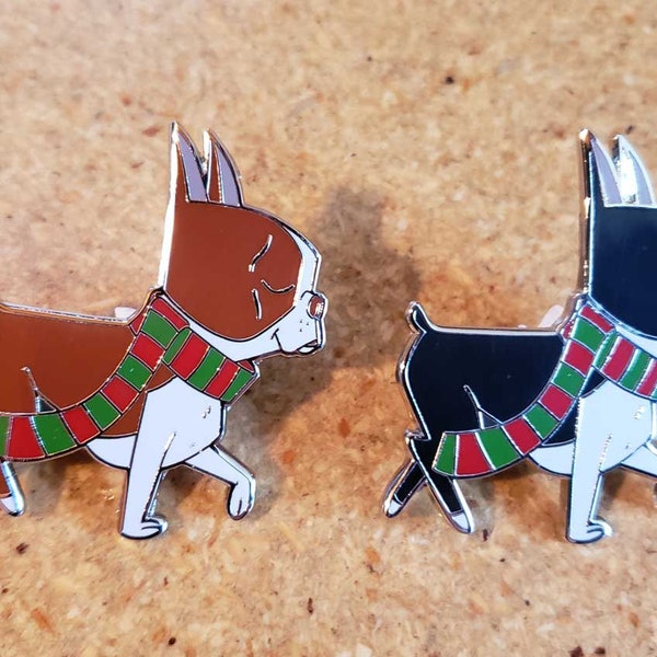 Boston Terrier Enamel Pin - Etsy