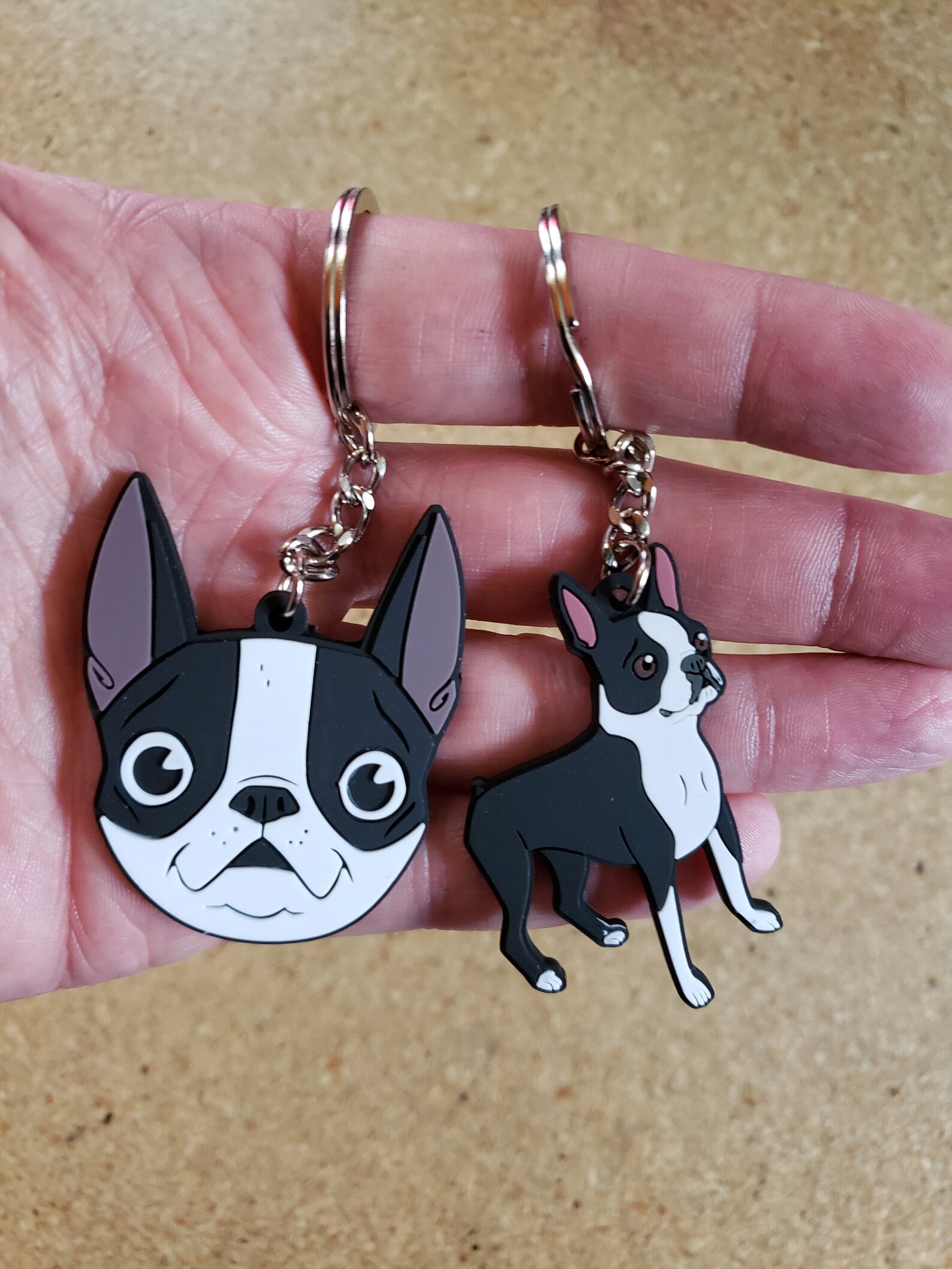Boston Terrier Keychain Boston Terrier Gift Key Fob Boston | Etsy