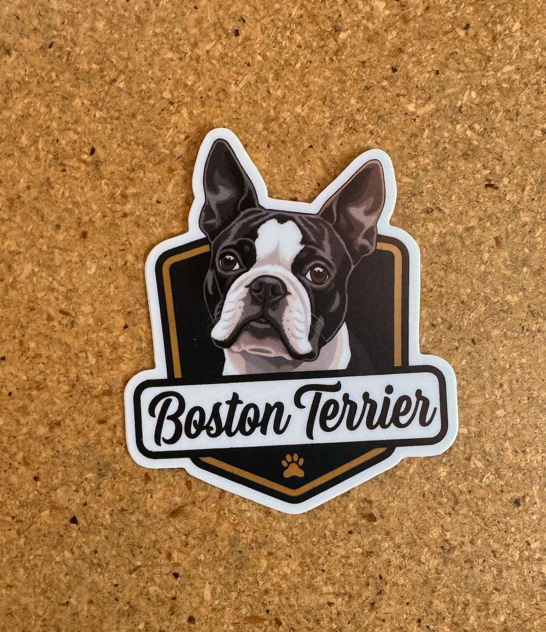 Boston Terrier Vinyl Sticker, Boston Terrier Stickers, Boston Terrier ...