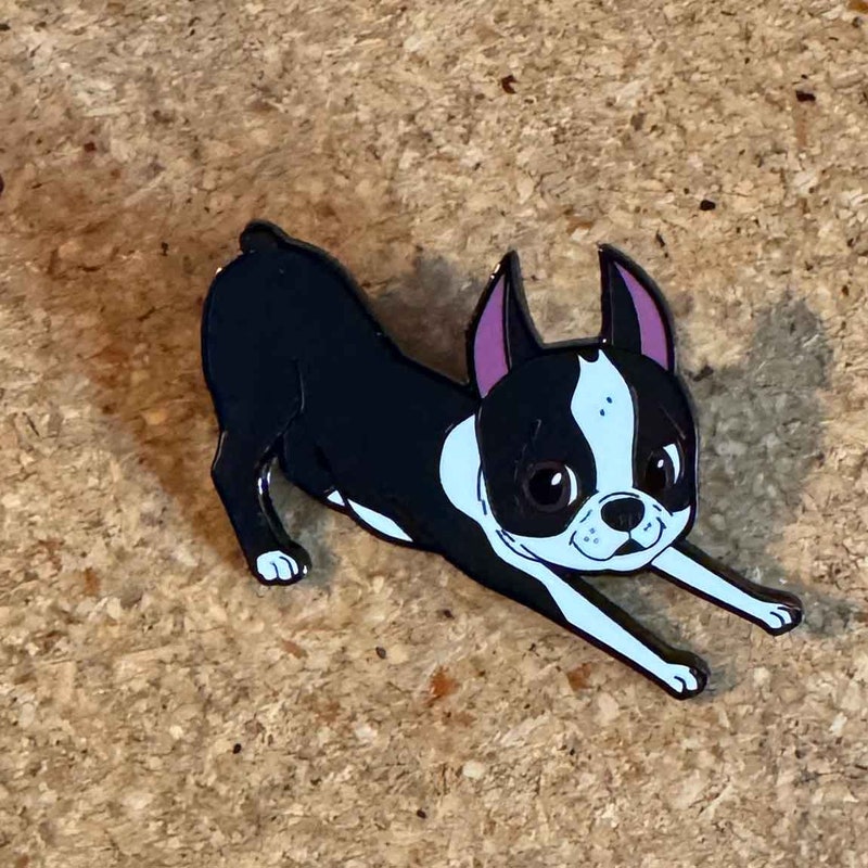 Boston Terrier Enamel Pin - Etsy