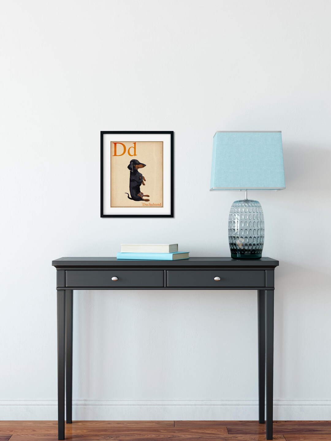 Dachshund Art Print, Dachshund Flash Card Print- Dachshund Dog Art ...