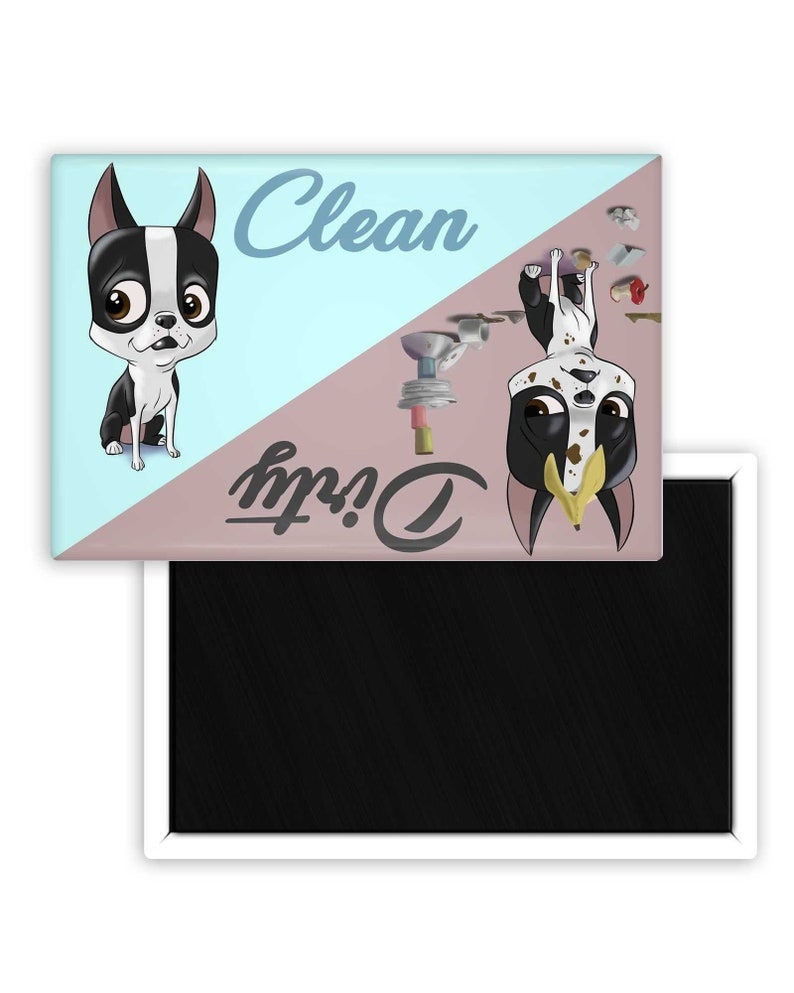 Boston Terrier Cute Dog Art Magnet Boston Terrier Gift - Etsy