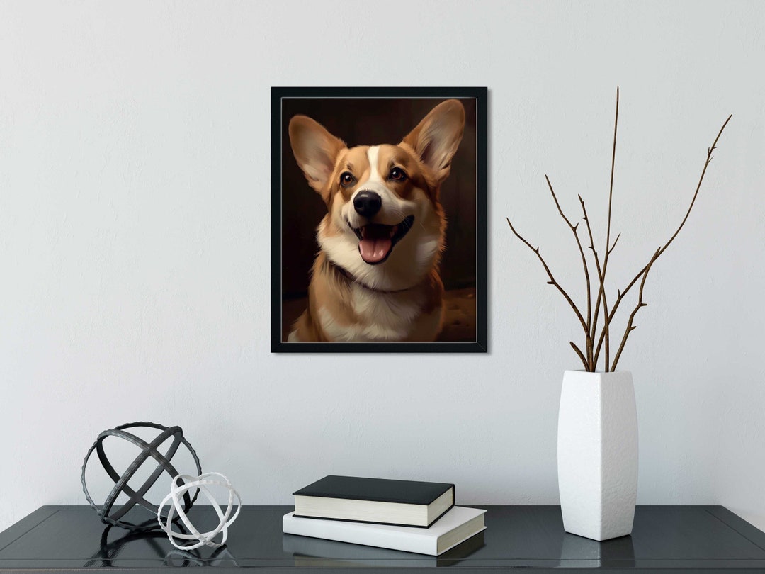 Corgi Gift, Welsh Corgi Print, Corgi Wall Art Print Dog Art, Wall Decor ...