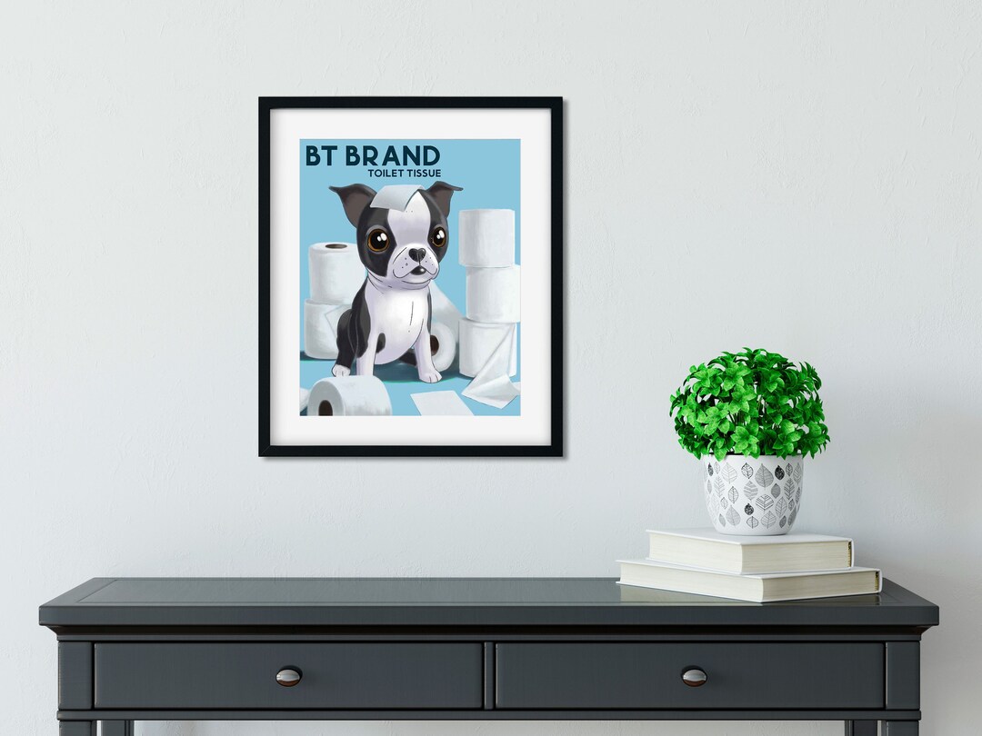 Boston Terrier Gift, Boston Terrier Art, Boston Terrier Print, Boston ...