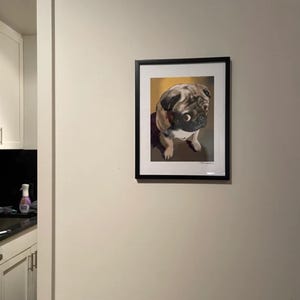 Pug Gift, Pug Art, Pug Print, Pug Wall Decor, Cute Pug Dog Art Print - Etsy