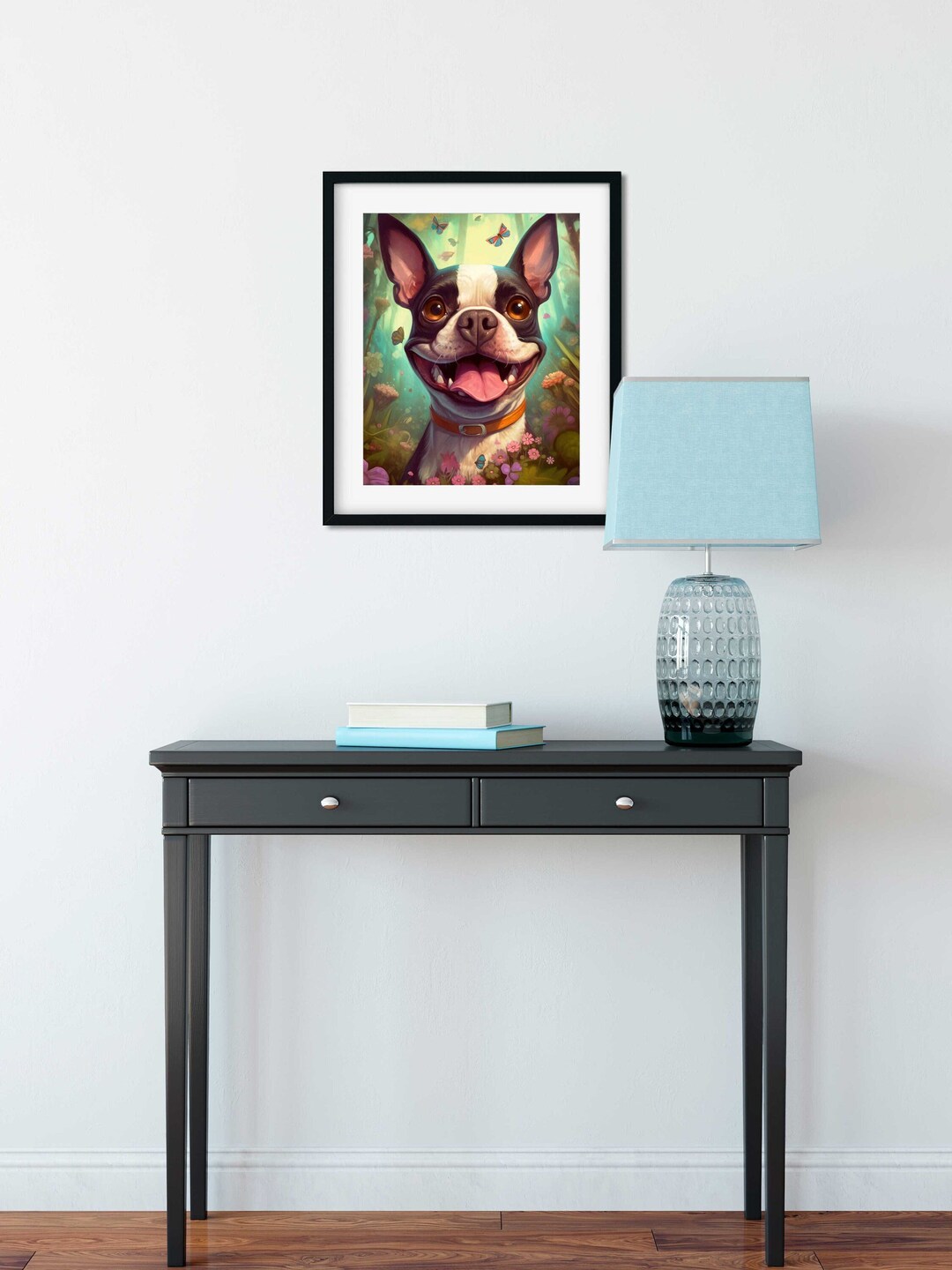 Boston Terrier Painterly Art Print, Boston Terrier Gift, Boston Terrier ...