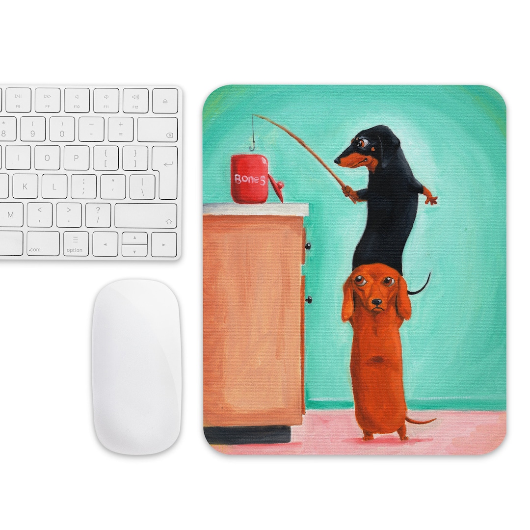 Dachshund Mouse Pad, Dachshund Gift, Dachshund Art Mouse Pad, Dachshund ...