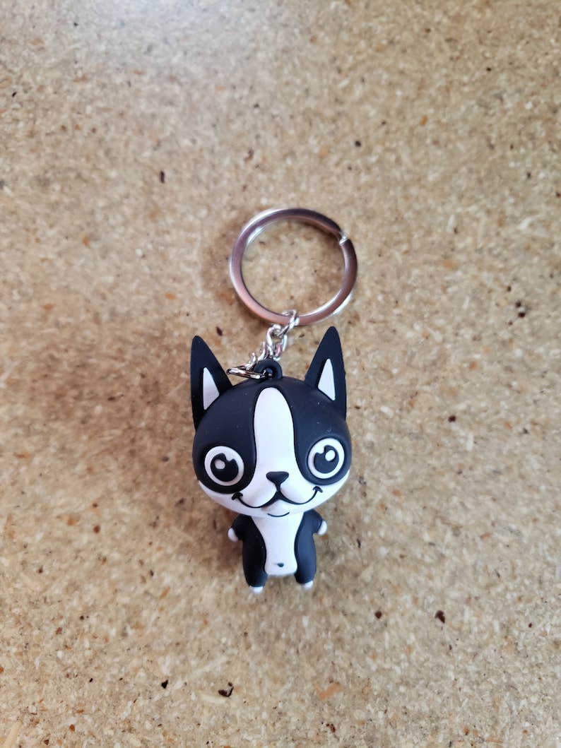 Boston Terrier Keychain Boston Terrier Gift Key Fob Boston | Etsy