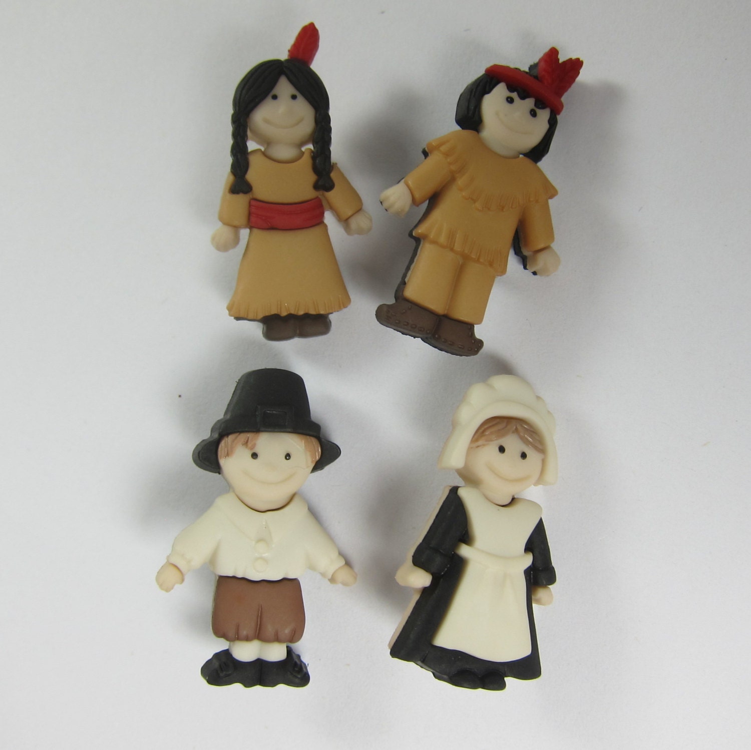 Pilgrim and indians figurines - Etsy.de