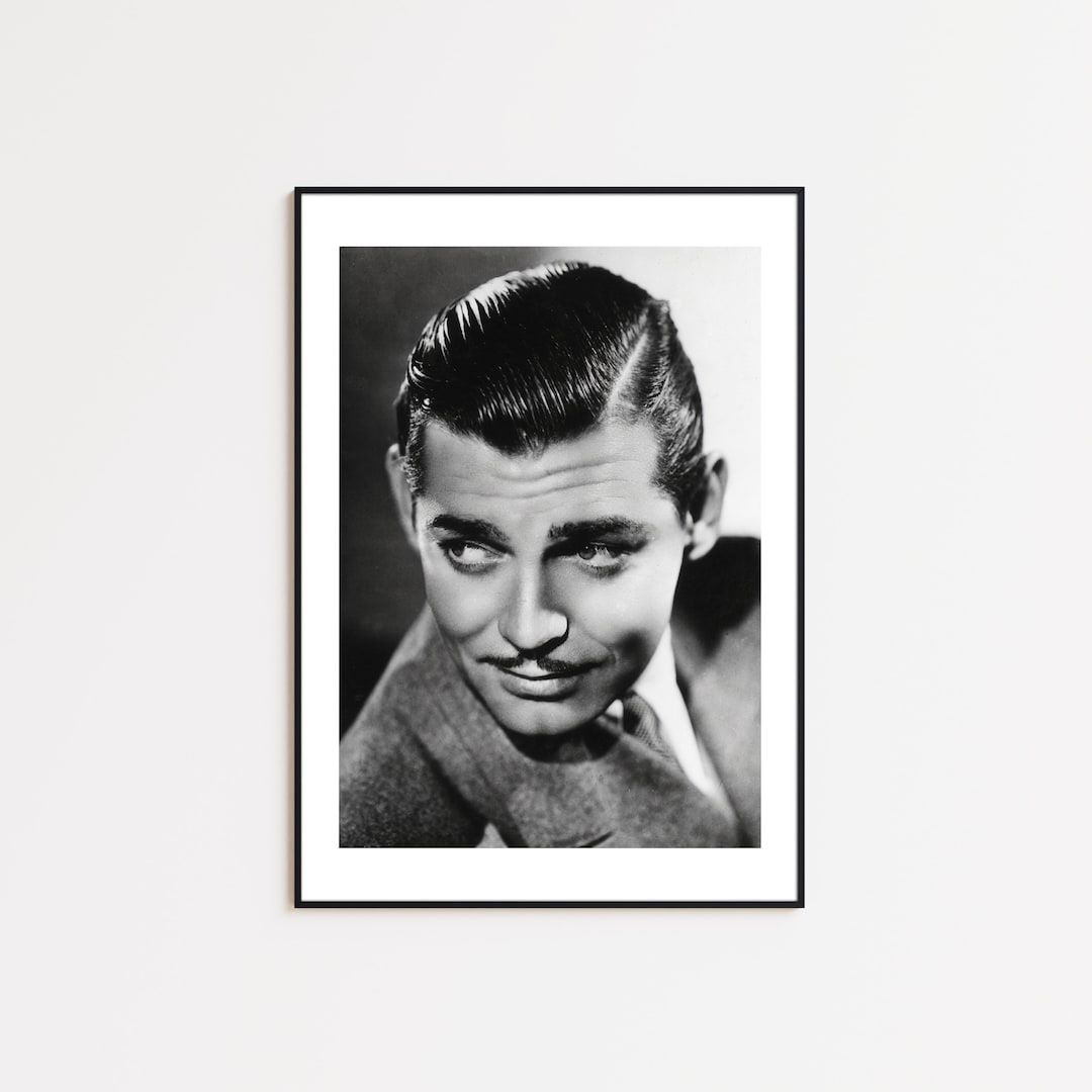 Clark Gable Poster, Joan Crawford Poster, Black and White Wall Art ...