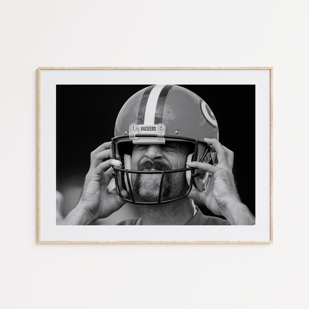 Aaron Rodgers Poster, American Football Player, Fan Poster, Black and ...