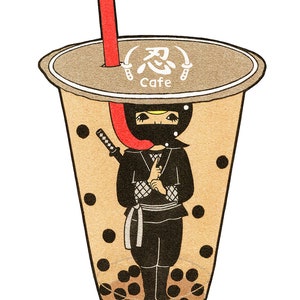 T-shirt boba Ninja - Etsy