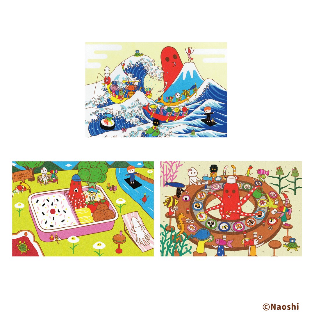 Postcard Set _TAKO (3 Cards) - Etsy