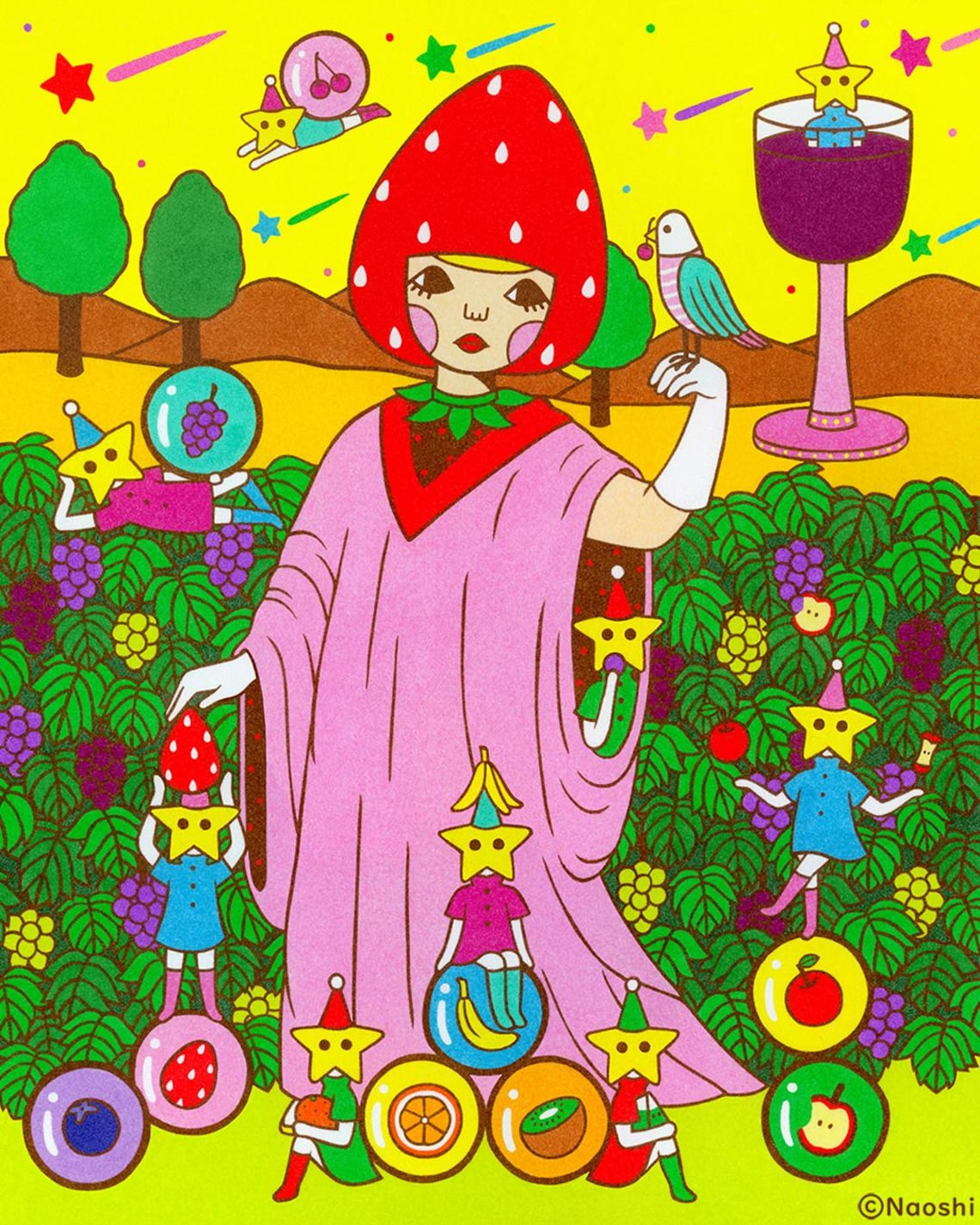 13×19 Art Print -nine of Pentacles- - Etsy